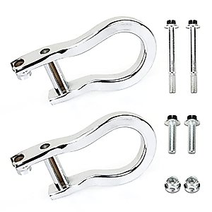 HSPSWIFTER Tow Hooks Compatible with Chevrolet 2019 2020 2021 2022 Silverado 1500, OE Part 84280202 (84280202, White)
