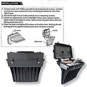 E2 lighting-LED Full Cut-Off Wall pack-40W with 2-in-1 Motion Sensor and Daylight Harvest, 90 Minutes Emergency Battery Backup, Wall Mount, dimmable, ROHS - UL, and DLC Certified