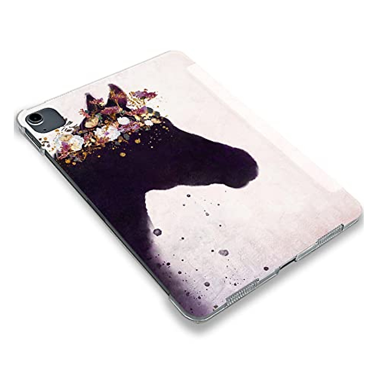 Kawaii Flower Horse Animal case Compatible with iPad Mini Air Pro 7.9 8.3 9.7 10.2 10.9 11 12.9 inch Pattern Cover New 2022 2021 Trifold Stand 3 4 5 6 7 8 9 Generation 360 (9.7" 5/6 gen)