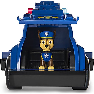 Paw Patrol, Chase’s Total Team Rescue Police Cruiser Vehicle with 6 Pups, for Kids Aged 3 and Up