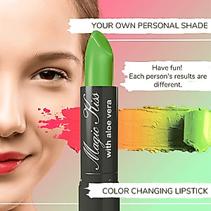Magic Kiss Color Changing Matte 6 Piece Lipstick Set infused with Aloe Vera Made in USA (Colors of Aloha 3)