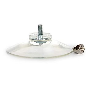 M4 Diameter 5.3 CM Strong Transparent Screw Suction Cup Hook 5 Piece/Pack,Cap Nut,(Recommended)