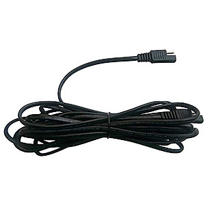 Sunway Solar 16FT Battery Charger Extension Cable Adapter SAE Connectors Quick Connect with Battery Clamps For 12V Trickle Charger And Maintainer,12Volt Solar Panel Battery Charger Power System Kit