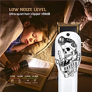 COSYONALL Hair Clippers Men, Beard Trimmer Professional Cordless Electric Shaver Machine 6000RPM Grooming Haircut Kit Ceramic Blade 2000mAh/1200mAh Rechargeable Battery for Adult Child Pet