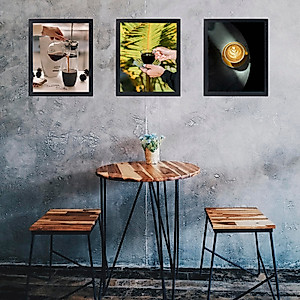 HEYTUYA 9x11 inch Picture Frame Black for Wall Hanging or Tabletop 4 Pack, 9 x 11 Frame Wall Gallery Photo Frame with Shatter Resistant Plexiglas, Set of 4, Black