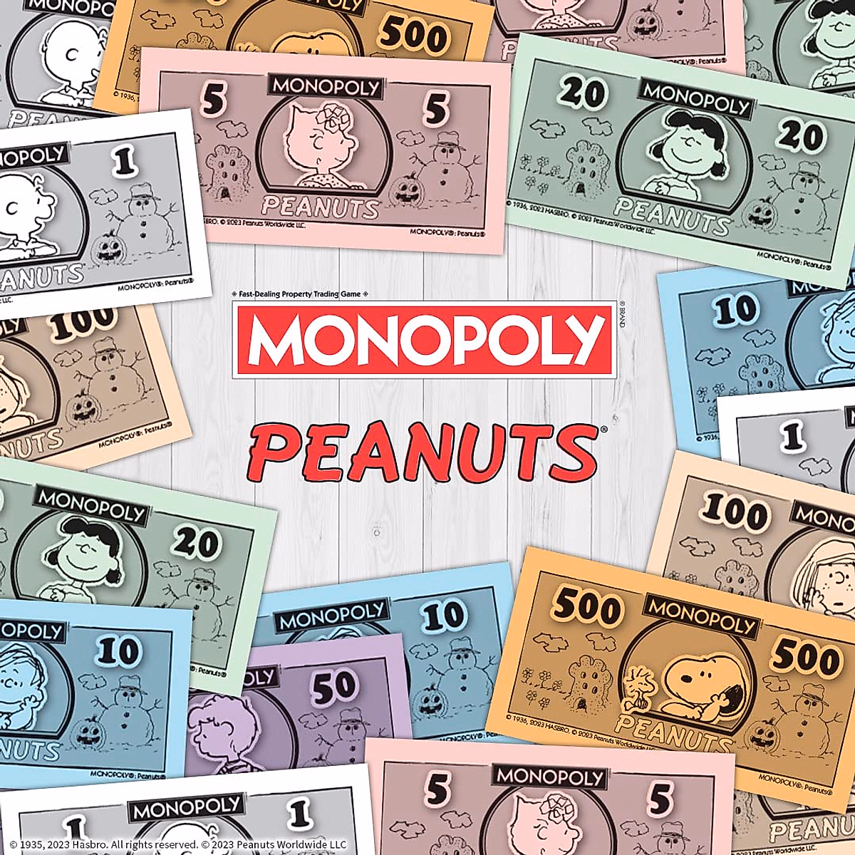 Monopoly Peanuts Board Game, Play as Snoopy on Sled, Baseball Cap, Kite Eating Tree & More, Officially Licensed and Collectible Monopoly Game Based On The Famous Comic Strip Peanuts