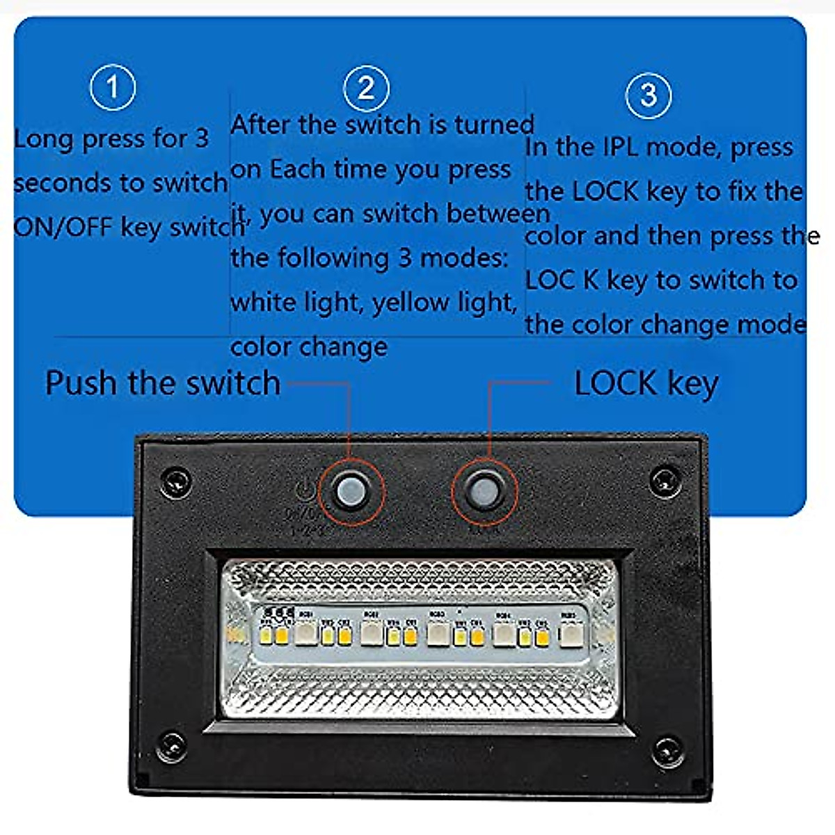 Kangl Solar Outdoor Waterproof Wall Lantern,LED Aluminum Rectangle Up and Down Free Wiring Lights,Home Garden Dimmable Light,for Garage Front Porch Doorway Patio