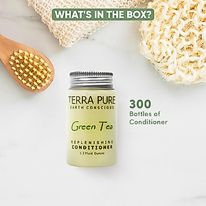 Terra Pure Green Tea Conditioner, 1.2 Oz. In Jam Jar With Organic Honey And Aloe Vera (Case of 300)