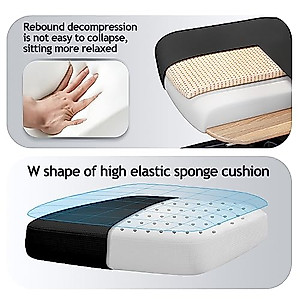 KERDOM Ergonomic Office Chair, Rolling Swivel Executive Desk Chair, Breathable Mesh Gaming Chair with Adjustable Headrest, 3D Armrest and Lumbar Support for Home Office White