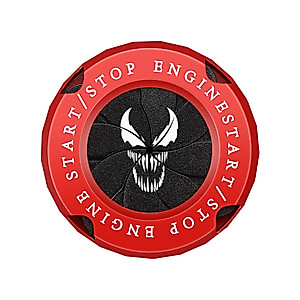 SEICAROO Push to Start Button Cover,Spin Engine Start Stop Button Cove, Rotary Car Start Button Cover,Engine Start Button Cover for Venom Car Interior Accessory