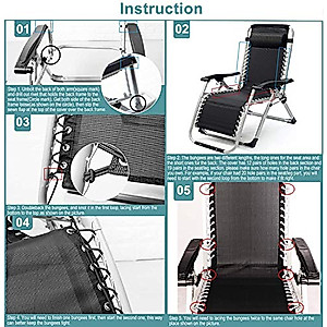 2 Pack Zero Gravity Chair Replacement Fabric, Gray Repair Cloth for Anti-Gravity Lounge, Mesh Part for Patio Sling Folding Recliner Couch Outdoor Pool Lawn for Chair Size Between 17.5 to 18.5 Inches