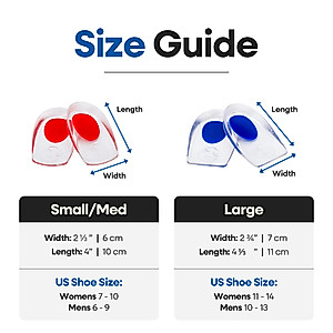 Gel Heel Pads for Shoes Heel Pain Relief | Plantar Fasciitis Heel Cups | Heel Cushion Heel Spur Relief | Silicone Heel Protector Insoles | Sore Bruised Feet | Heel Inserts for Women & Men (LRG 3-PAIR)