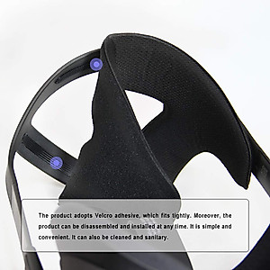 VRbrother Newer Version Head Pad for Oculus Quest VR Gravity Pressure Balance Cushion head Pad can reduce head pressure enjoying Virtual reality game ，head strap pad is made black sponge
