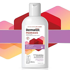 Dermarest Medicated Shampoo Plus Conditioner for Psoriasis, 8 fl oz (4 Pack)