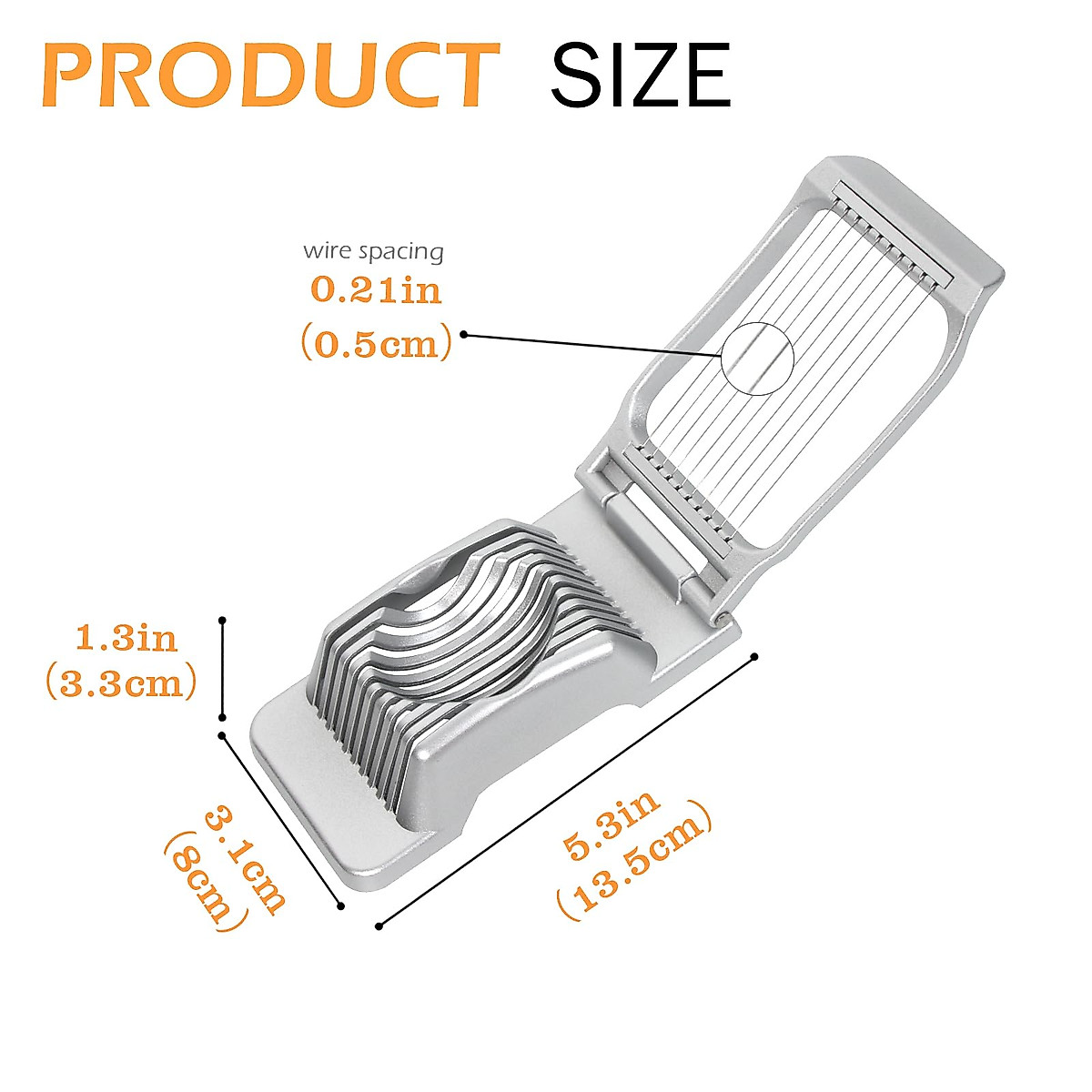 Egg Slicer,Egg Slicer for Hard Boiled Eggs Heavy Duty Strawberry Cutter - Egg Slicer for Hard Boiled Eggs Tomato Slicer Tool Mushroom Slicer Fruit Slicer Cutter