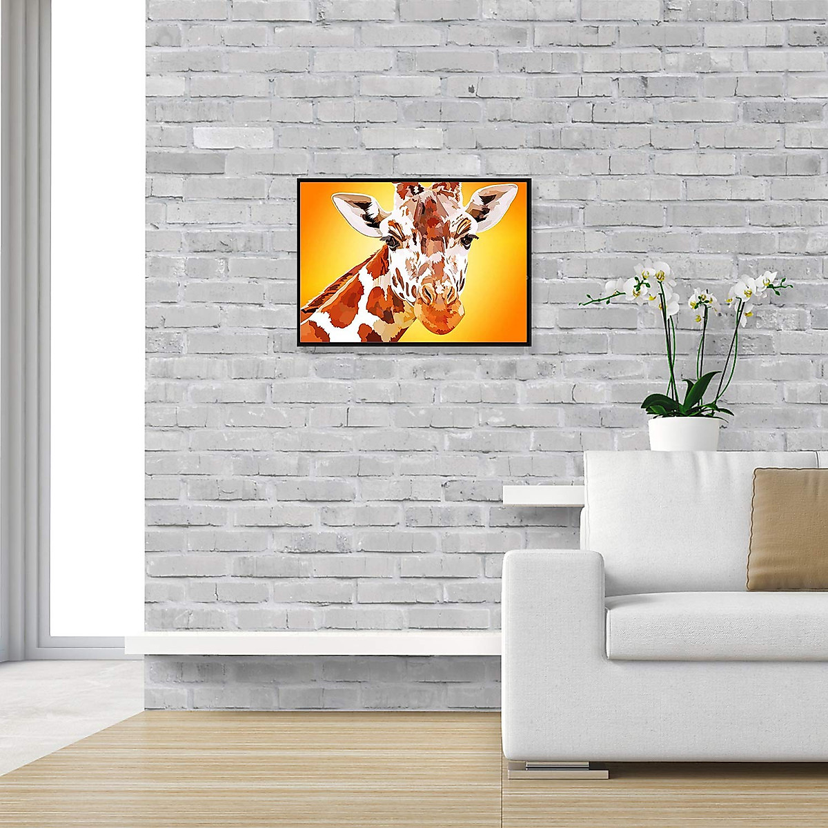 SENWANG Diamond Painting Kits for Adults 5D DIY Full Drill by Number Round Crystal Rhinestone Embroidery Arts Craft for Home Wall Decor 11.8"x 15.75"Giraffe