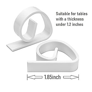 CROWATTS Tablecloth Clip Picnic Table Clip-Plastic Tablecloth Clip, Used for Restaurant Party Wedding Graduation Ceremony and Outdoor Picnic Tablecloth Fixing (8 Pack)