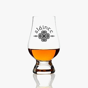 Glencairn Official Scottish Engraved 'Slainte Celtic Cross' Whisky Spirit Tasting Glass 170ml 6 floz