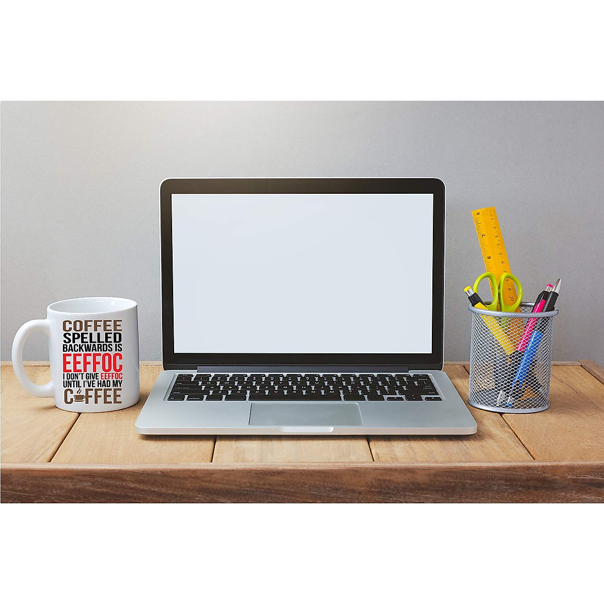 AW Fashions Eeffoc Is Coffee Spelled Backwards, As I Dont Give Eeffoc Until I Had My Coffee 11oz Funny Coffee Mug - Sarcastic Mugs For Women, Boss, Friend, Employee, or Spouse