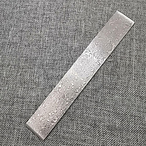 Handmade Damascus Steel Billet Knife/Blank Blade Making Bar Clouds 150x25x3mm