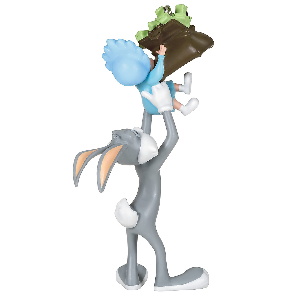 Hallmark Keepsake Christmas Ornament 2021, Looney Tunes Bugs Bunny and Baby Finster Baby Buggy Bunny