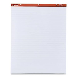 Universal UNV35601 27 in. x 34 in. Easel Pads/Flip Charts - White (2/Carton)