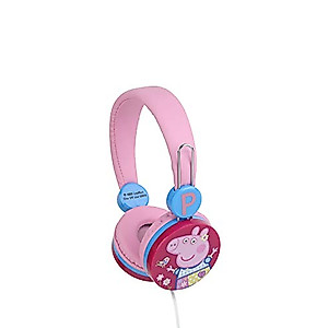 Peppa Pig Over The Ear Headphones HP1-01057 | Soft and Cushioned Ear Pieces to Fit Any Size, Adjustable Headband Headphones, Great Sound, Volume Limiting Technology, Model Number: HP1-01708