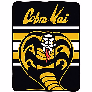 Seven Times Six Cobra Kai Dojo Strike First Karate Blanket 46" X 60" Flannel Fleece Throw
