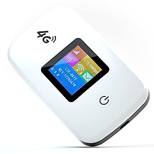 High Eagle 4G Mobile WiFi Router, WiFi Mobile Hotspot Unlocked Wireless Internet Router with SIM Card Slot for Outdoor Travel Support B2/B4/B5/B12/B17 Network Band