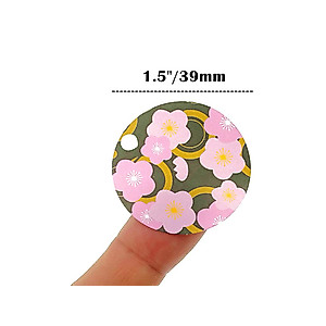 ALIMITOPIA Japan Style Sealing Sticker,Round Japanese Traditional Pattern Self-Adhesive Universal Sealing Paster Gift Packing Decorative Labels Envelope Seals(10 Sheets,90pcs)