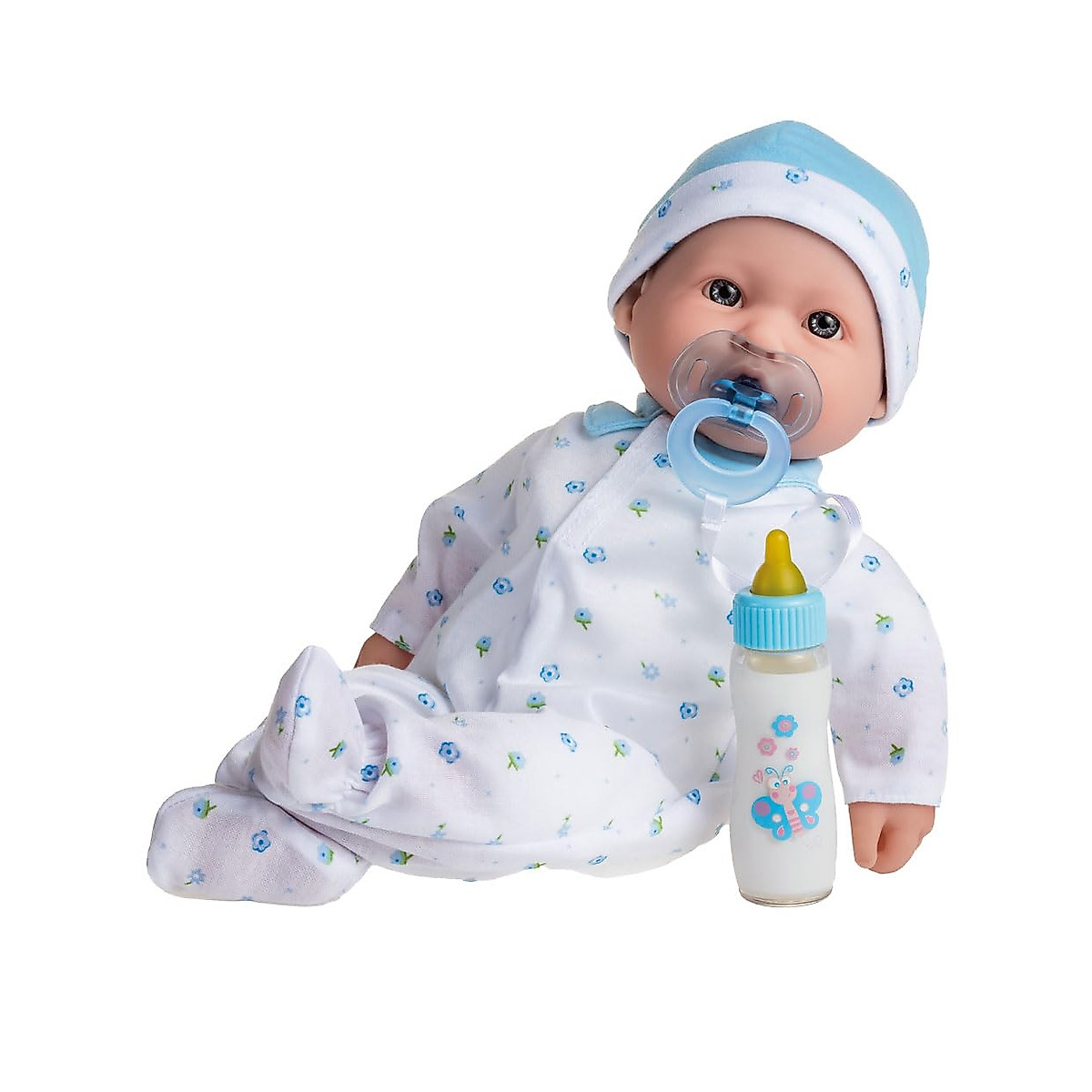 JC Toys, La Baby 16-inch Blue Washable Soft Body Boy Baby Doll with Accessories - For Children 12 Months and older, Designed by Berenguer