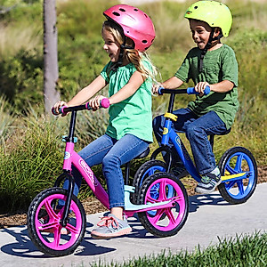 GOMO Balance Bike 2 Year Old, Toddler Bikes 18 Months to 5 Years Old - Balance Bike for 3 Year Old w/Footrest, Soft Grips,Flat Free Tires, Easy Assembly, Push Bike - Toddler Bikes 3-5