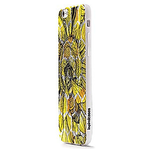 Inspired Cases - 3D Textured Galaxy Note 10 Plus Case - Rubber Bumper Cover - Protective Phone Case for Samsung Galaxy Note 10 Plus - Sunflower Honey Bee - White