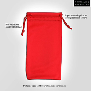 Sunglasses Pouch - 12 Pack Microfiber Pouch For Eyeglasses, Multi Color Drawstring Cleaning Bag, Protective Non Scratching Cloth Fabric, Sock Carry Case for Holding Accessories, Jewelry, Bulk - 3.5x7