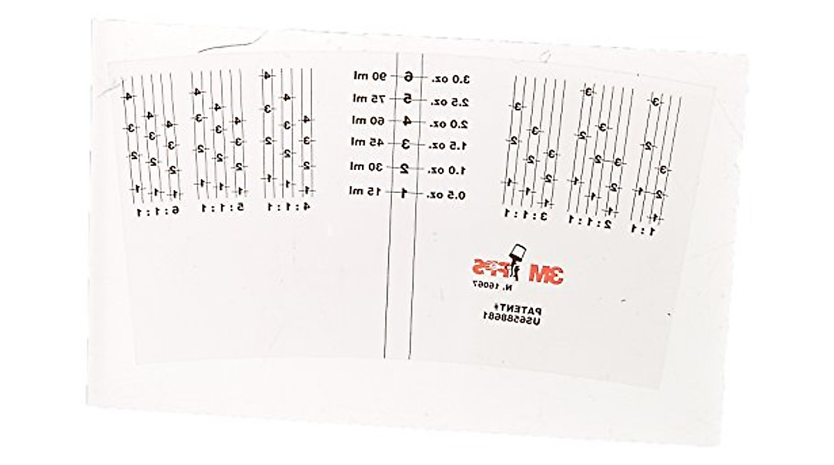3M PPS Mix Ratio Insert - Precise Paint Mixing for Professionals