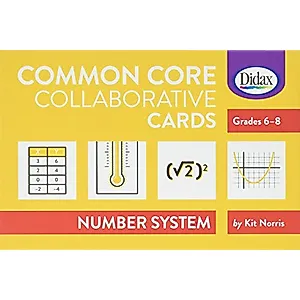 Didax Educational Resources Common Core Collaborative Cards-Number System