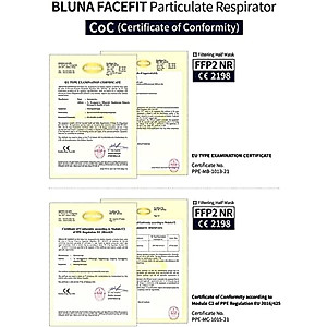 [20 Pack] :: Authentic :: BLUNA [WHITE] KF94 Facefit Ergonomic 3D Adjustable Strap Korean Face Mask [Small][Made in Korea][Individual Package] for Small Kids Children