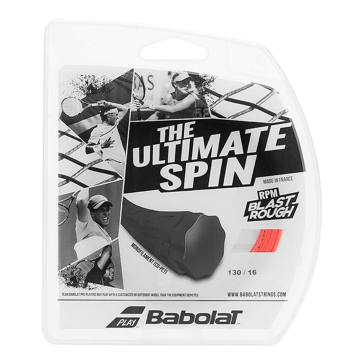 Babolat RPM Blast Rough Tennis String (17G Florescent Red)