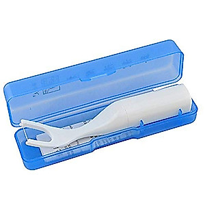 FveBzem Dental Floss Holder with 50 Meter Flosses Reach Waxed Dental Floss for Plaque and Food Removal Advanced Care Flossers Floss Mate Handle Dental Oral Care Interdental Brush Floss Holder