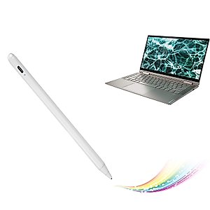 Active Stylus for Lenovo Yoga 7i/9i 2-in-1 Pen, Electronic Digital Pencil Compatible with Lenovo Yoga 7i/9i Stylus Pens,Good for Sketching and Note-Taking Pens with Type-C Rechargeable, White