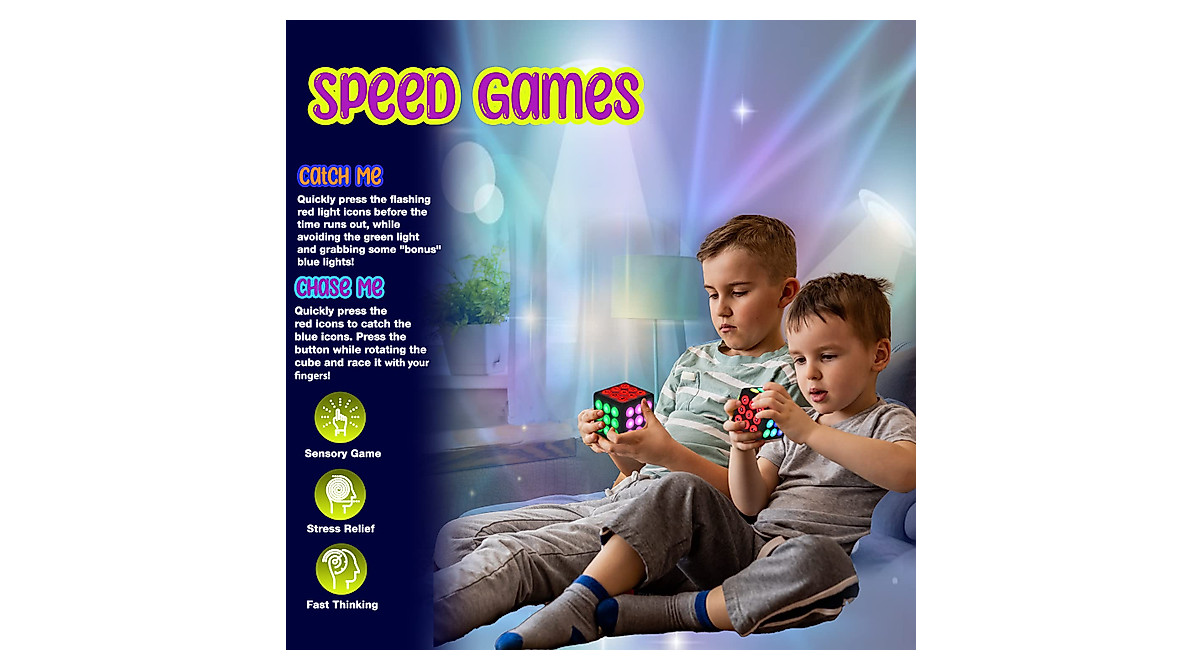 PlayRoute Brain & Memory Game Cube | Fun Electronic Toy Gift