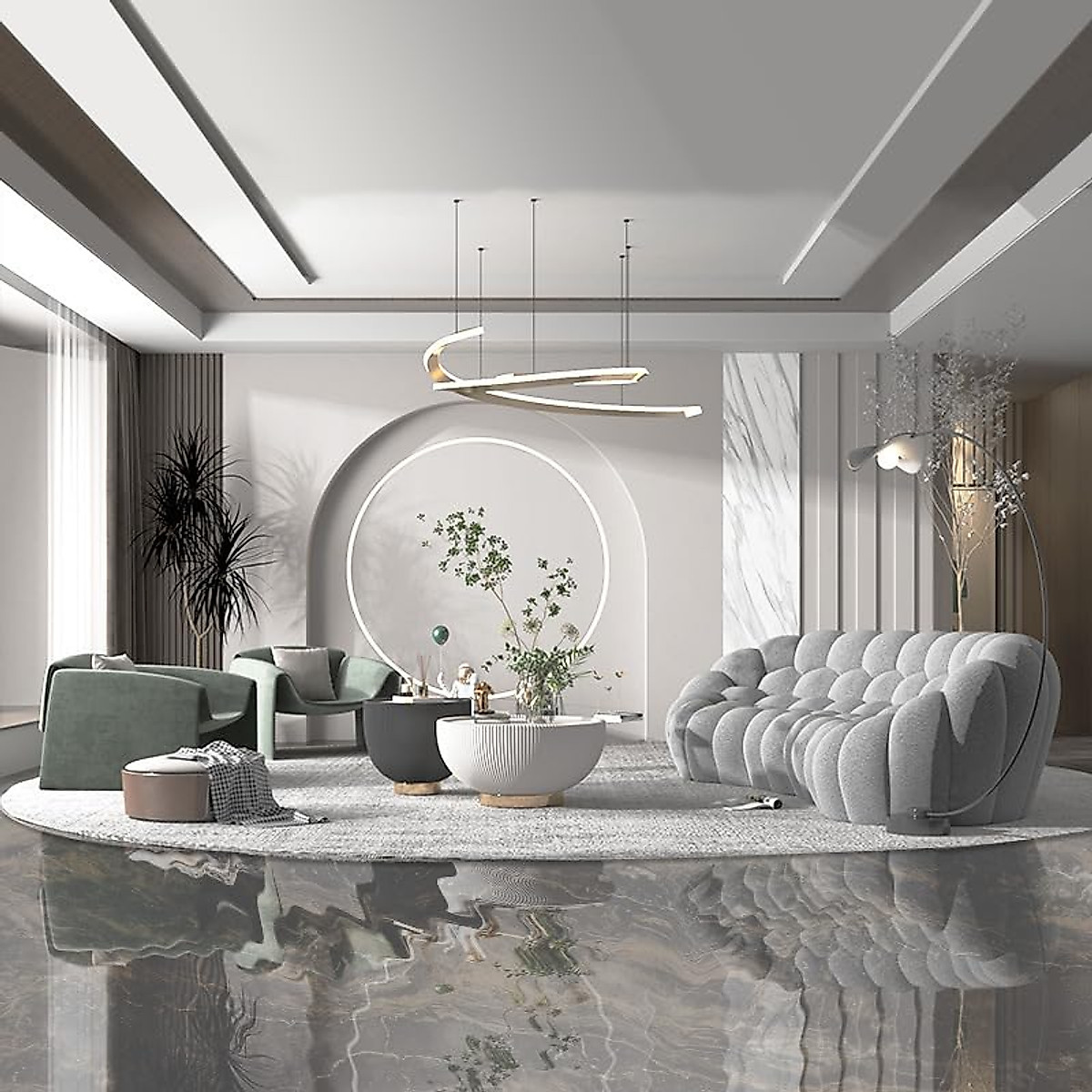 1987vroma Italian Roach Castle Bubble Sofa! Unique appearance, perfect blend of light luxury, personality and creative elements, minimalist design. (Double Seat)