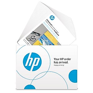 HP Enhanced Business Paper, Glossy, 8.5x11 in, 40 lb, 50 sheets, works with laser printers (4WN09A), White
