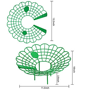 Iceyyyy 6Pack Strawberry Supports - Strawberry Plant Support Stand Strawberry Growing Racks Protector Strawberry Growing Frame Holder Cage (6, B)