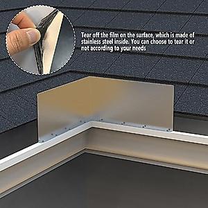 Tainrunse Roof Rain Diverter Gutter Splash Guard Efficient Valley for Easy Installation Heavy Protection Preserve Landscapes with Corrosion-Resistant 2pcs