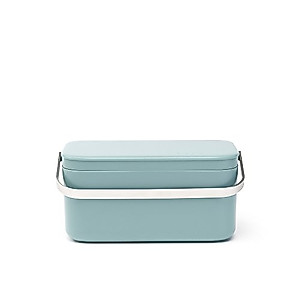 Brabantia Food Waste Caddy, Mint, 12.7 x 22.1 x 10.7 cm