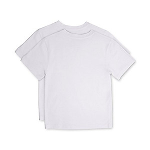 Calvin Klein Boy's 2 Pack Crewneck T-Shirt Undershirts