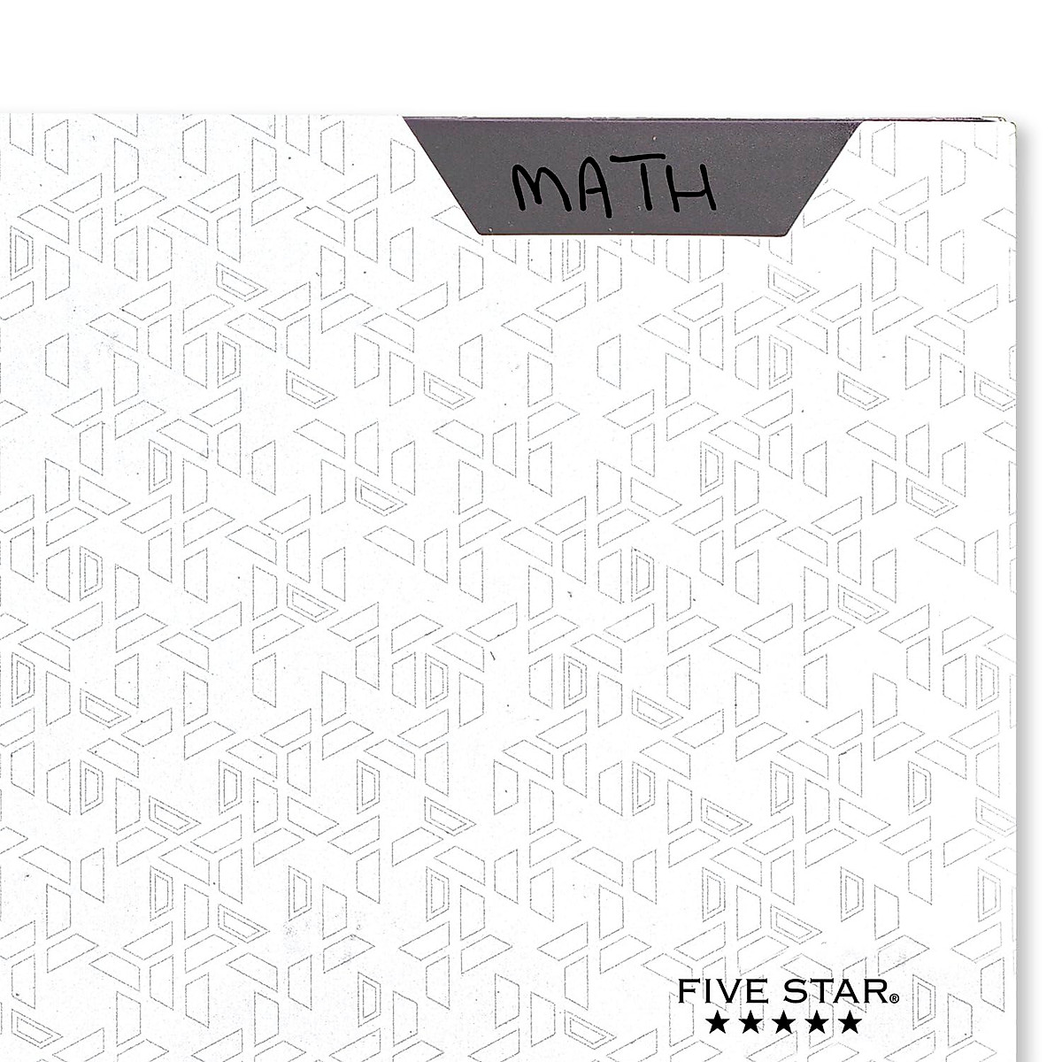 Five Star 2 Pocket Folder, Stay-Put Folder, Plastic Colored Folders with Pockets & Prong Fasteners for 3-Ring Binders, 8-1/2" x 11", White (72494)