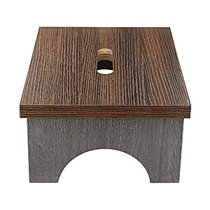 Ouya Solid Wood Step Stools for Kids and Adult 1000Lbs Capacity Heavy Duty Elderly Footstool with Handles and OYNMXM OYNMXM