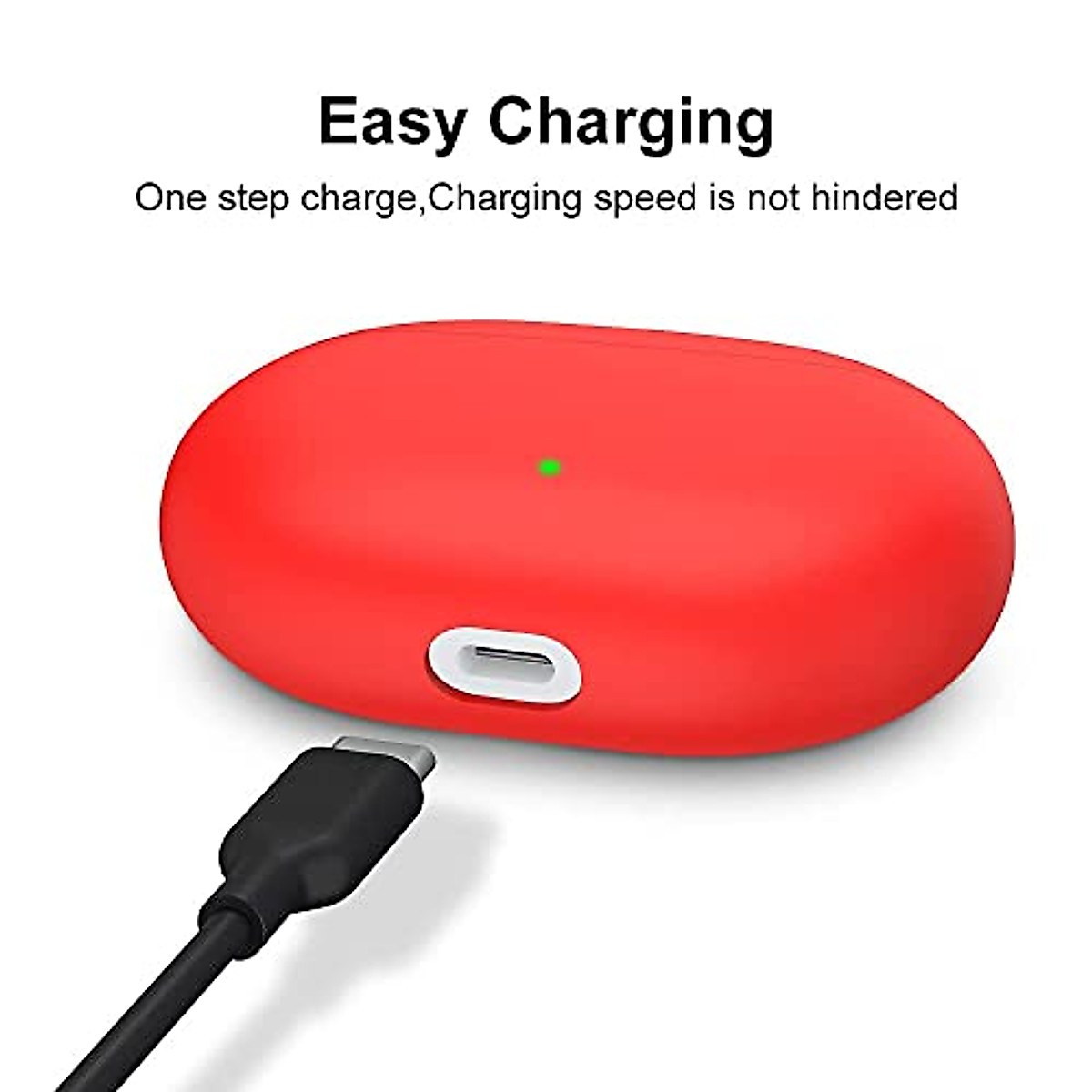 Beats Studio Buds Case,Full Protective Silicone Skin Cover with Keychain for Beats Studio Buds Multicolor